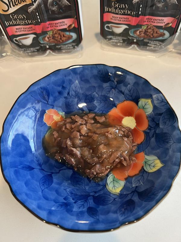 SHEBA Gravy Indulgence Beef Entree in Extra Gravy Grain-Free Adult Wet ...