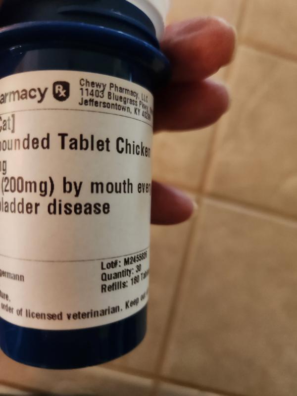 URSODIOL COMPOUNDED Chicken Flavored Quadrisect Tablet for Dogs & Cats ...