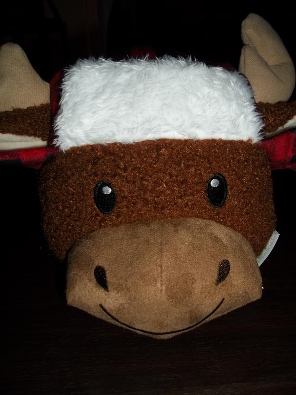 Temporarily Unavailable - FRISCO Holiday Cozy Moose Round Plush Squeaky ...