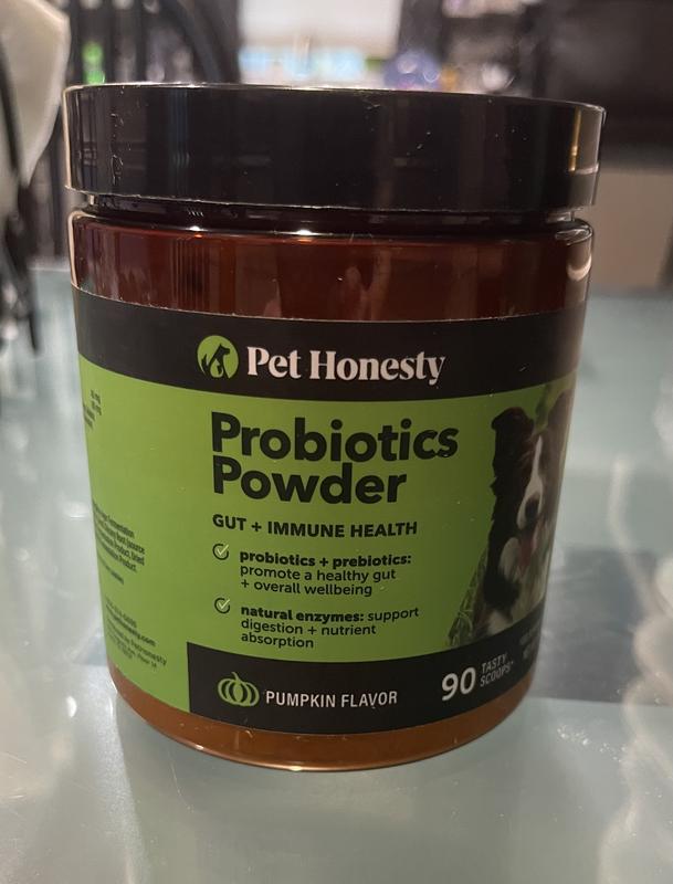PET HONESTY Probiotics GI Pumpkin Flavored Digestive Powder for Dogs ...