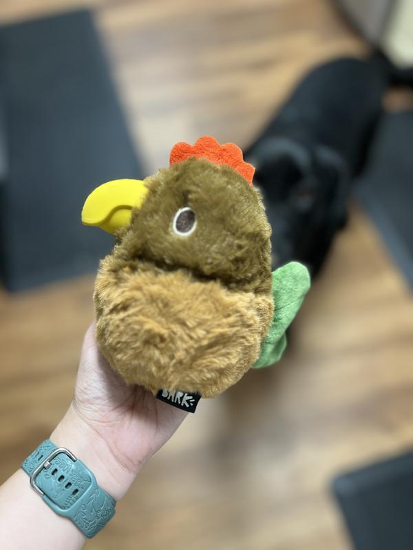 BARK Fowl Play 2-in-1 Plush Exterior with Hard Core Tough Treat ...