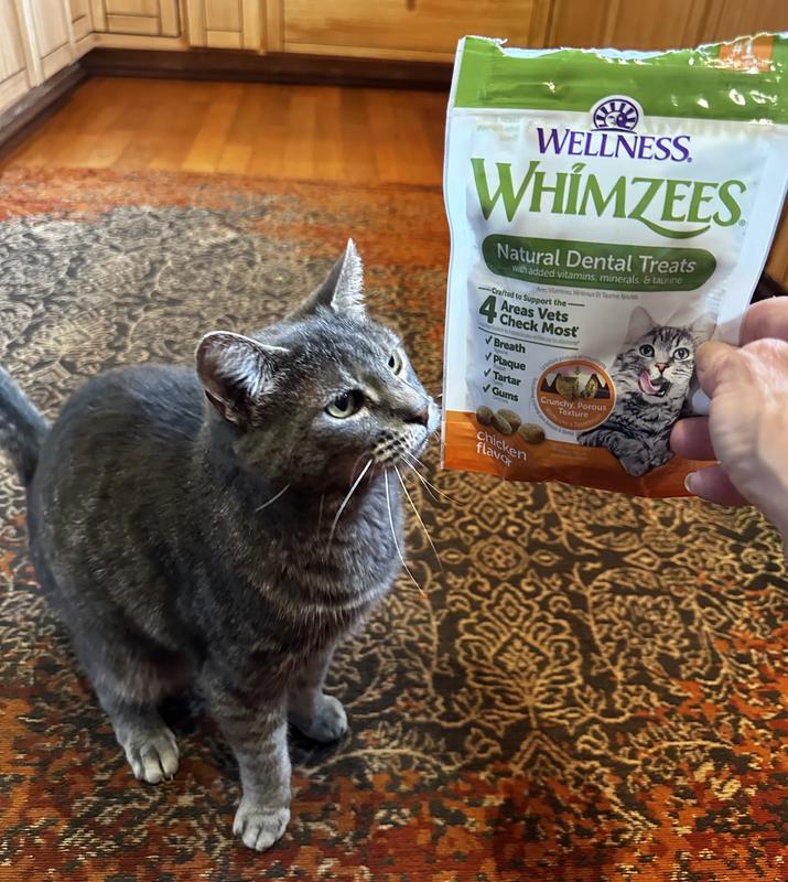 WHIMZEES by Wellness Natural Chicken Dental Cat Treats, 2-oz bag ...