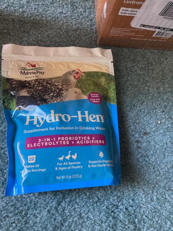 MANNA PRO Hydro-Hen Chicken Supplement, 8-oz bag - Chewy.com