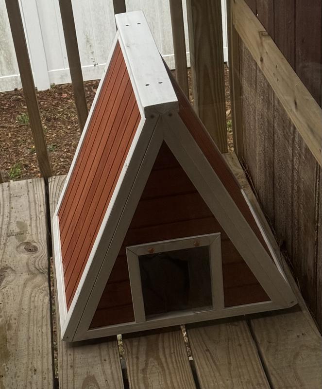 FRISCO Outdoor Wooden A-Frame Cat House, Medium - Chewy.com