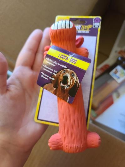 MULTIPET Loofa "Ruff" Latex Squeaky Dog Toy, Color Varies - Chewy.com
