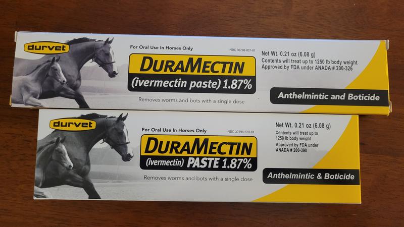 DURVET DuraMectin Paste 1.87% Horse Dewormer, 0.21-oz tube - Chewy.com