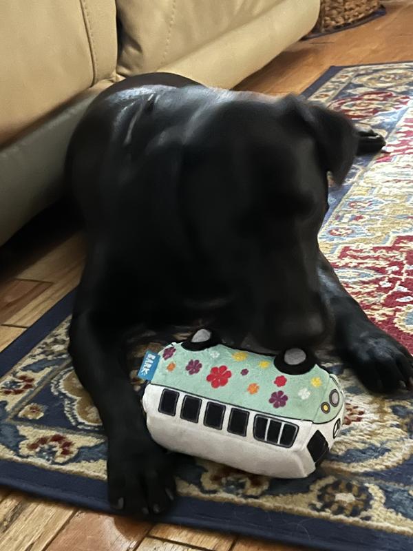 BARK Lucy's Magic Bus Squeaky Plush Dog Chew Toy, Small/Medium - Chewy.com