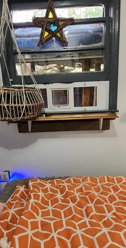 IDEAL PET PRODUCTS Sash Window Flap Cat Door, 33-38 inches - Chewy.com