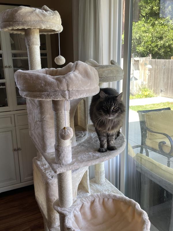 YAHEETECH Multi-Level Cat Tree, 68.5-in, Pink - Chewy.com