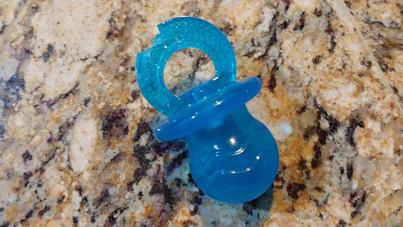 FOUFIT Paci Chew Pacifier Squeaky Dog Toy, Blue, Large - Chewy.com