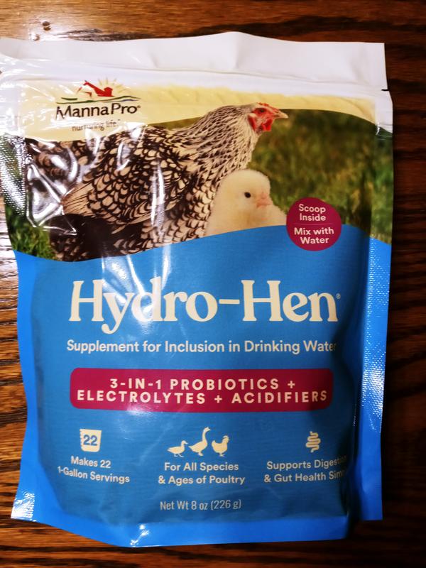 MANNA PRO Hydro-Hen Chicken Supplement, 8-oz bag - Chewy.com