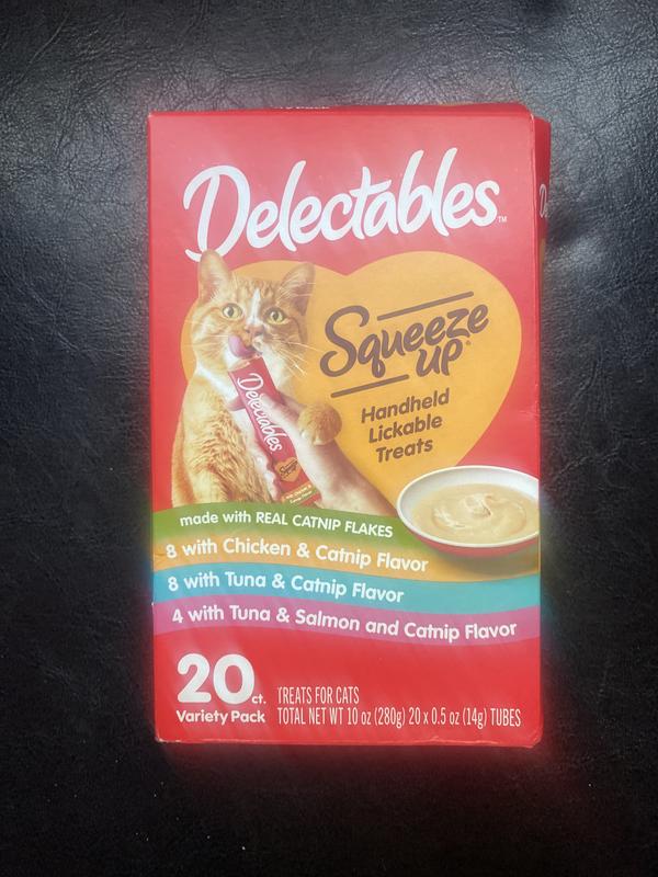 HARTZ Delectables Squeeze Up Catnip Flavored Variety Pack Grain-Free ...