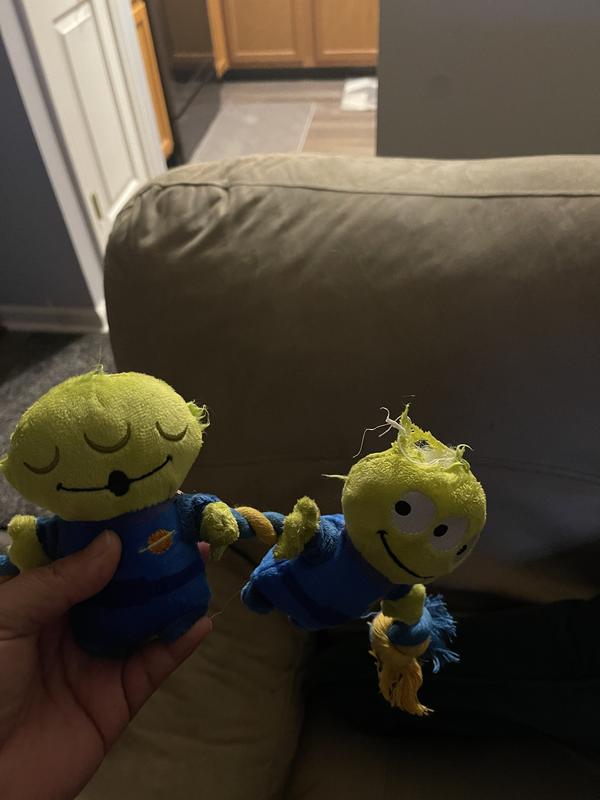 PIXAR Aliens Plush with Rope Squeaky Dog Toy - Chewy.com