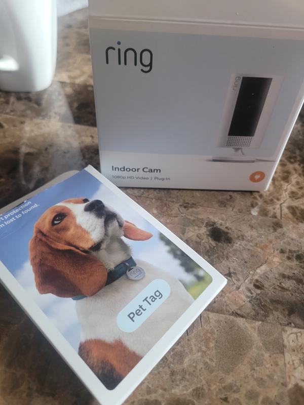 Out of Stock - RING 2nd Generation Indoor Camera Pet Tag Bundle, White ...