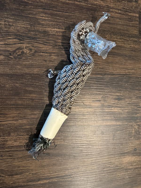 BONES & CHEWS Rope Duck Crinkle with Bone Dog Toy, 15-in - Chewy.com