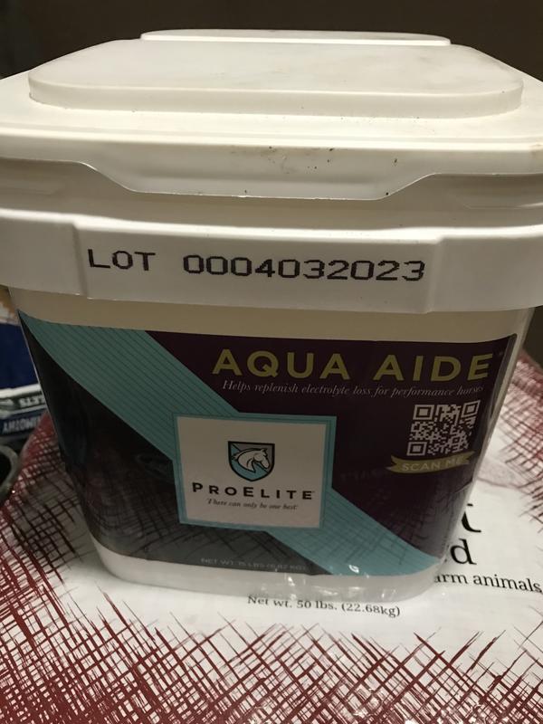 PROELITE Aqua Aide Electrolyte Replenishment Horse Supplement, 15-lb ...