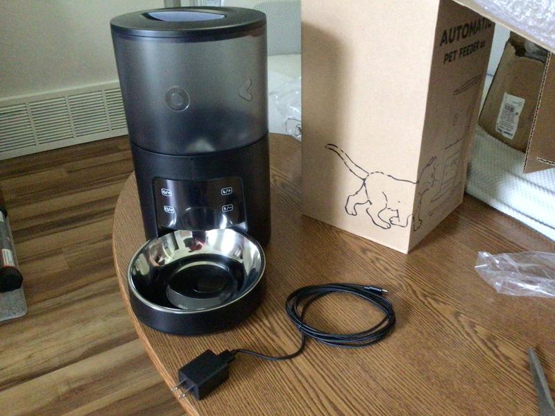 PATPET PF02 Timed Automatic Food Feeder Smart Dispenser for Cats & Dogs ...