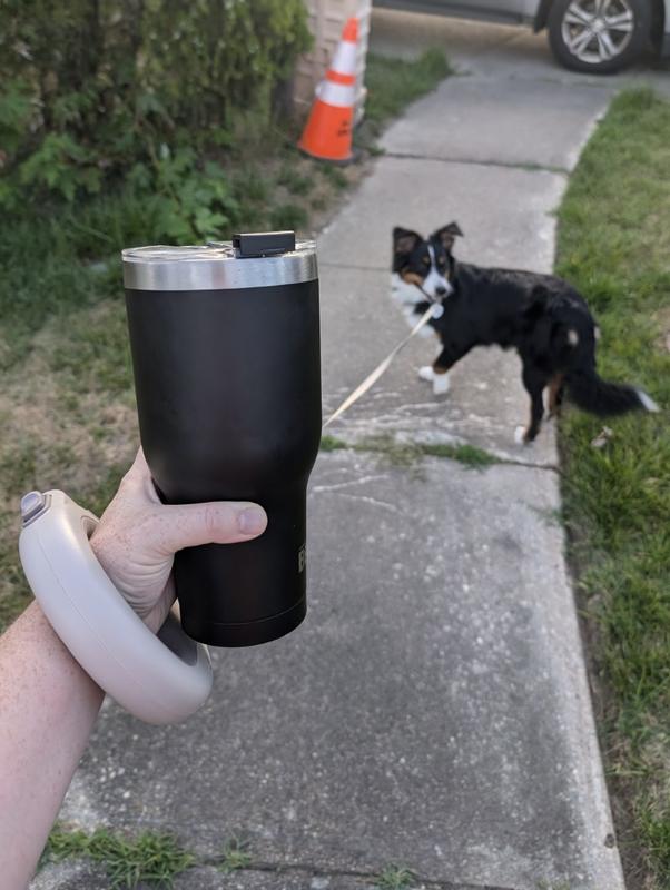 GROOVYPETS LED Flashlight Wearable Hand-Free Retractable Dog Leash, 10 ...