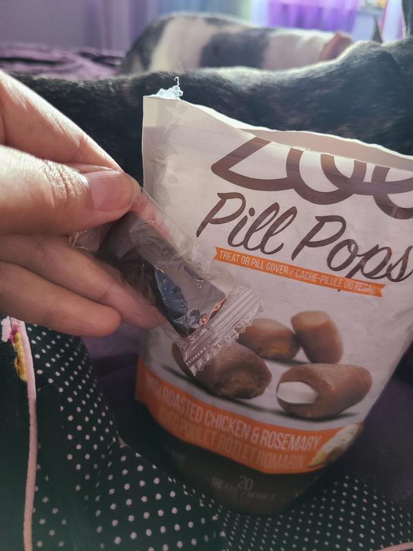ZOE Pill Pops Roasted Chicken with Rosemary Dog Treats, 100-g bag ...