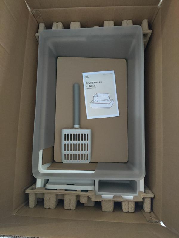 TUFT + PAW Cove Modern Cat Litter Box with Dustpan & Litter Scoop ...