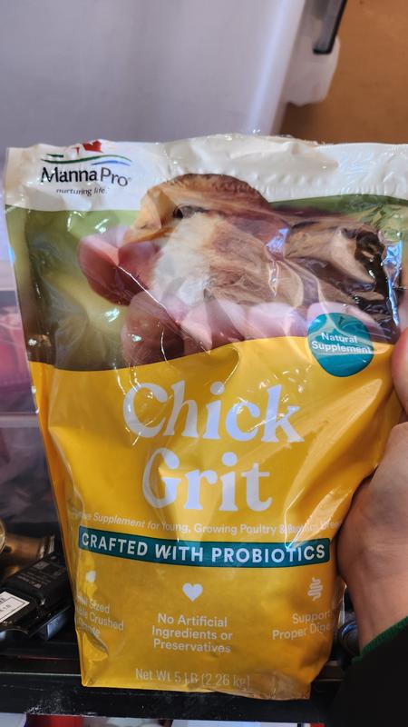 MANNA PRO Chick Grit with Probiotics Chicken, 5-lb bag - Chewy.com
