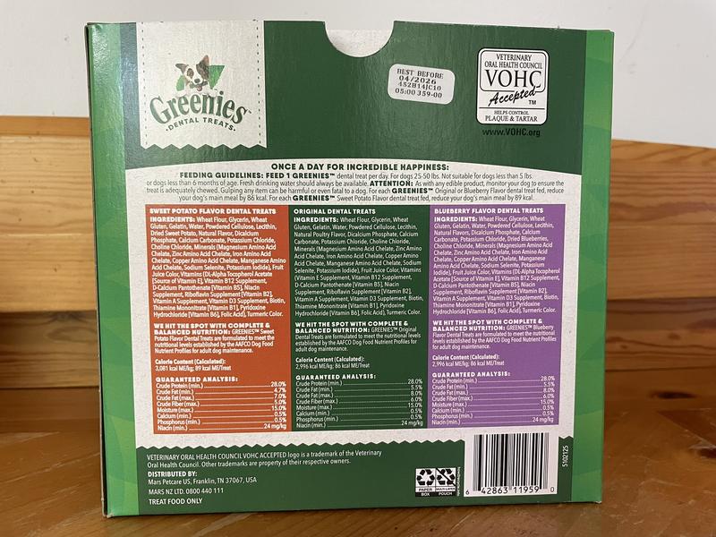 GREENIES Natural Dental Care Regular Size Sweet Potato Original ...