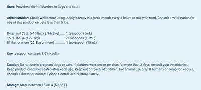 PETAG Pet Pectillin Anti-Diarrheal Medication for Dogs & Cats, 4-fl oz ...