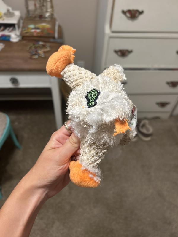 GODOG Checkers Chew Guard Rooster Squeaky Plush Dog Toy, Fat Large ...