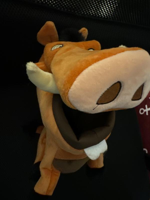 DISNEY Pumbaa Hide & Seek Puzzle Plush Squeaky Dog Toy, Small/Medium ...