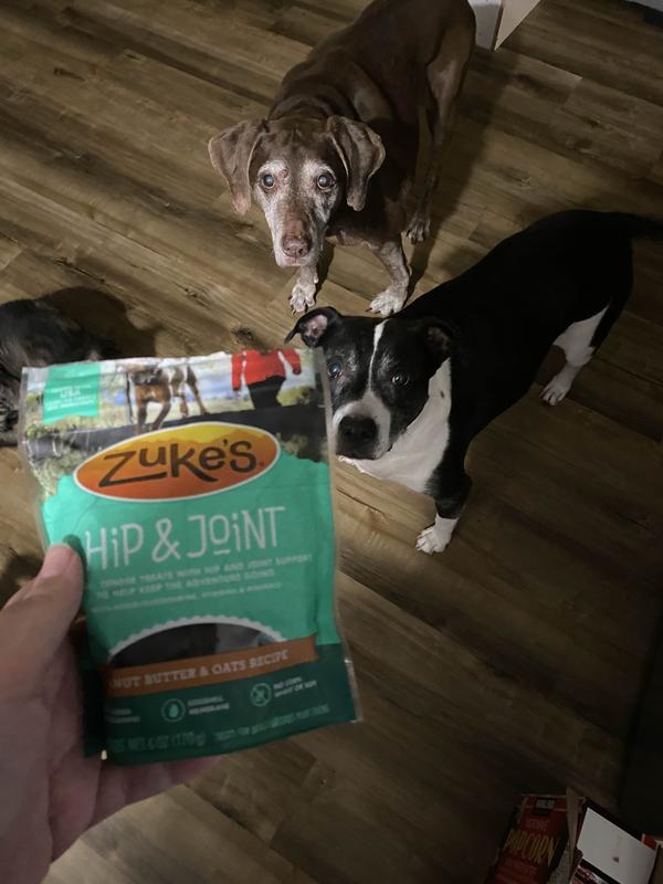 ZUKE'S Hip & Joint Natural Bag of Treats Bites Peanut Butter & Oats ...