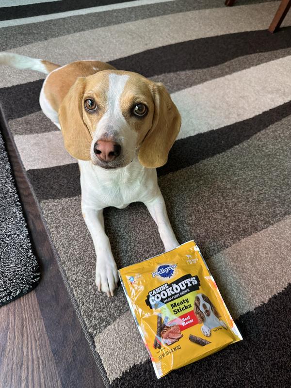 PEDIGREE Canine Cookout Beef Flavored High-Protein Adult Meaty Sticks ...