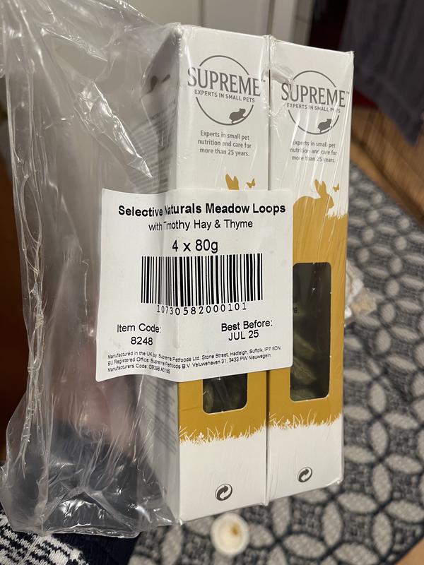 SCIENCE SELECTIVE Naturals Meadow Loops Rabbit Treats, 2.8-oz bag, case ...