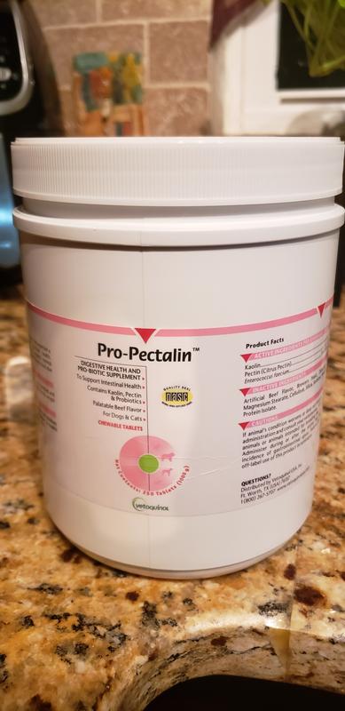 VETOQUINOL Pro-Pectalin Diarrhea Supplement for Dogs & Cats, 250 count ...