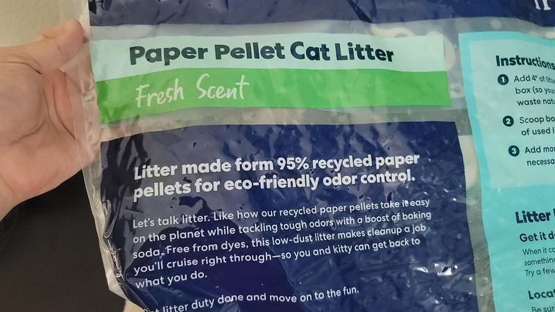 FRISCO Fresh Scented Non-Clumping Recycled Paper Cat Litter, 25-lb bag ...