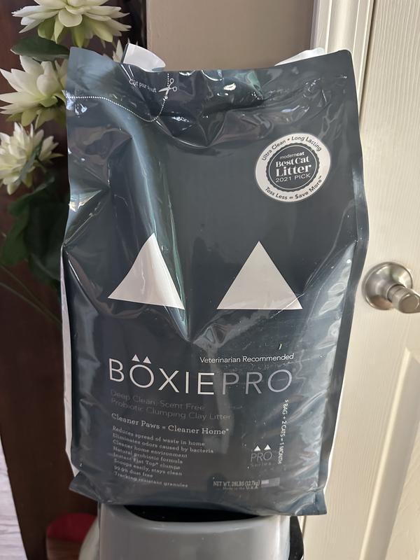 BOXIECAT Self-Cleaning Probiotic Clumping Clay Cat & Kitty Litter, 16 ...