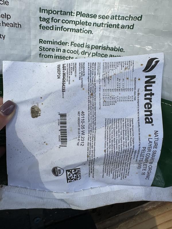 NUTRENA Nature Smart Organic Layer Feed Layer 16% Protein Pellet ...