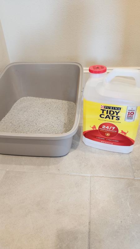 TIDY CATS 24/7 Performance Scented Clumping Clay Cat Litter, 20-lb jug ...