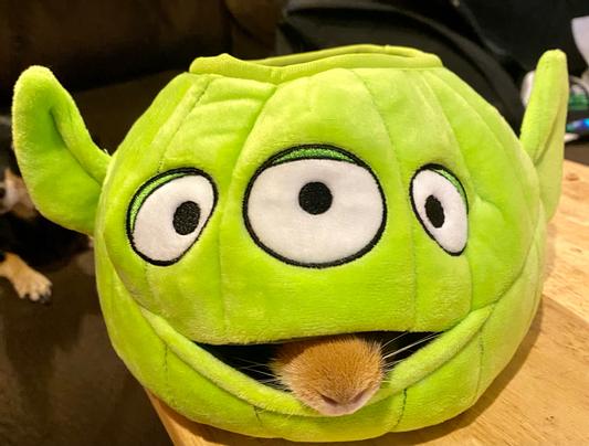 PIXAR Halloween Alien Jack-o-Lantern Hide & Seek Puzzle Plush Squeaky ...