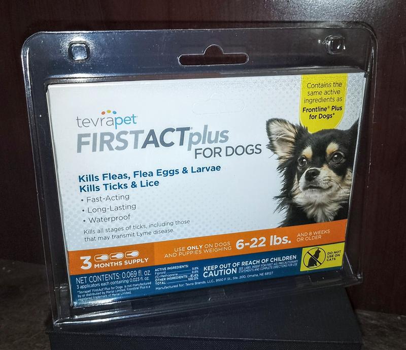 TEVRAPET FirstAct Plus Flea & Tick Treatment for Dogs, 6 - 22lbs, 3 ...
