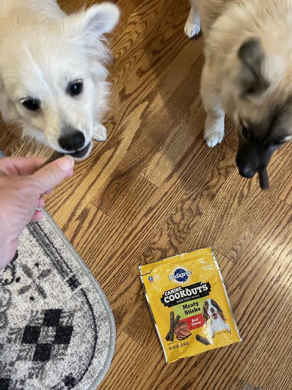 PEDIGREE Canine Cookout Beef Flavored High-Protein Adult Meaty Sticks ...