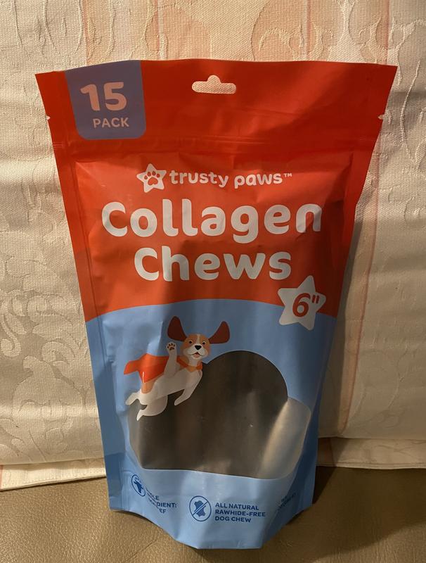TRUSTY PAWS Beef Collagen Sticks Dog Treats, 20-oz bag - Chewy.com