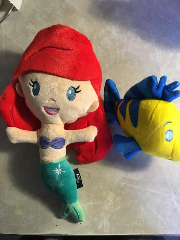 DISNEY Princess Ariel Plush Squeaky Dog Toy, 2 count - Chewy.com