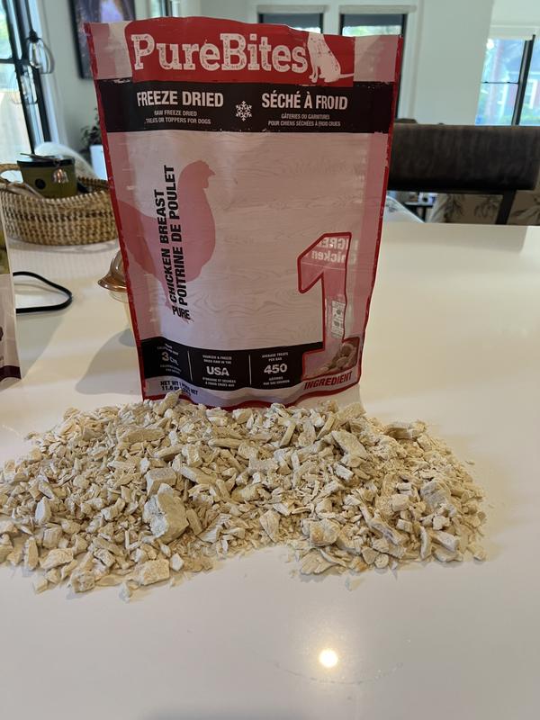 PUREBITES Chicken Breast Freeze-Dried Raw Cat Treats, 5.5-oz bag ...