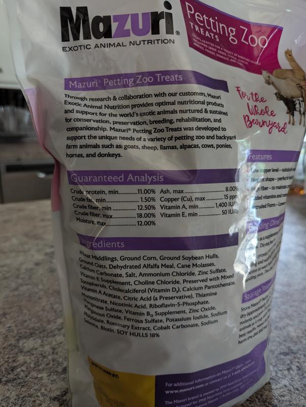 MAZURI Petting Zoo Multi Species Farm Animal Treats, 4.5-lb bag - Chewy.com