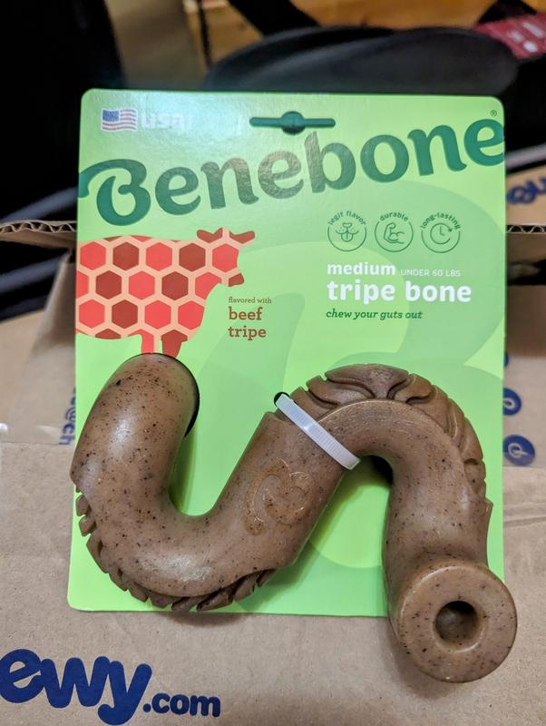 BENEBONE Tripe Bone Tough Dog Chew Toy, Brown, Large - Chewy.com