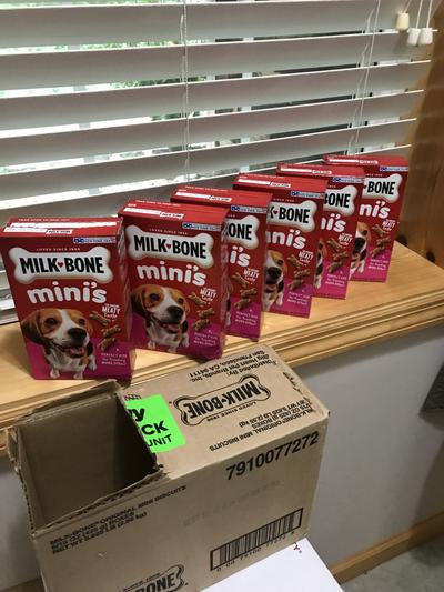 MILK-BONE Mini's Original Dog Biscuits Treats, 15-oz bag, case of 6 ...