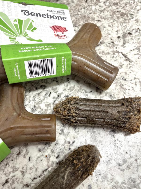 BENEBONE Bacon Stick Tough Dog Chew Toy, Large - Chewy.com