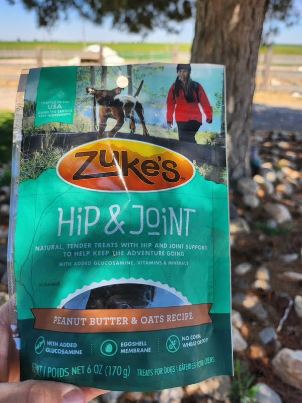 ZUKE'S Hip & Joint Natural Bag of Treats Bites Peanut Butter & Oats ...