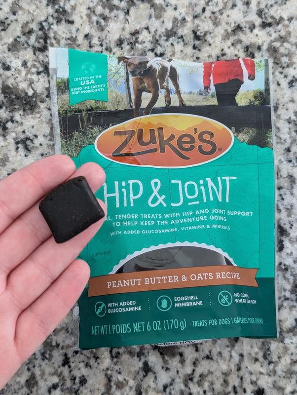 ZUKE'S Hip & Joint Natural Bag of Treats Bites Peanut Butter & Oats ...