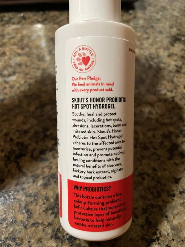SKOUT'S HONOR Probiotic Hot Spot Hydrogel, 4-fl oz bottle - Chewy.com